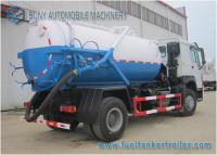 China Large 12000L Q235 Vacuum Tank Truck , 6 Tyre Sinotruk HOWO Truck for sale