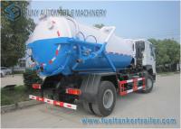 China Large 12000L Q235 Vacuum Tank Truck , 6 Tyre Sinotruk HOWO Truck for sale