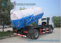 China Large 12000L Q235 Vacuum Tank Truck , 6 Tyre Sinotruk HOWO Truck for sale