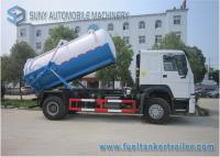 China Large 12000L Q235 Vacuum Tank Truck , 6 Tyre Sinotruk HOWO Truck for sale
