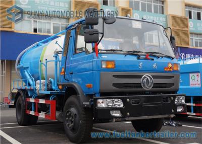 China 180hp 4x2 Diesel Vacuum Tank Truck 12000 Liter For Sucking Waste for sale