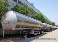 China Custom 45000L Oil Tank Trailer 3 Axle , Diesel / Jet Chemical Tank Trailer for sale