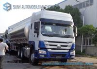 China Custom 45000L Oil Tank Trailer 3 Axle , Diesel / Jet Chemical Tank Trailer for sale