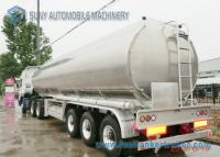 China Custom 45000L Oil Tank Trailer 3 Axle , Diesel / Jet Chemical Tank Trailer for sale