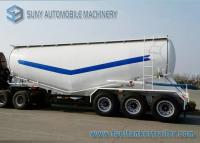 China Aluminum / Mild Steel Cement Powder Dry Bulk Tank Trailer 40m3 for sale