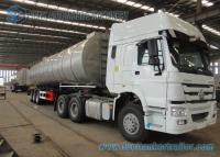 China 50000L 3 Axle Stainless Steel Asphalt Tanker Trailer Flatbed Semi Trailer for sale