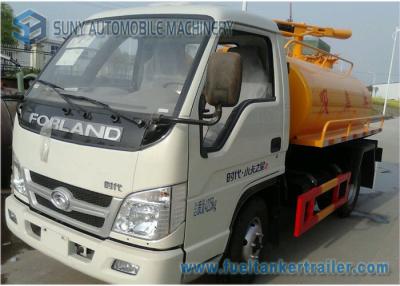China Foton Forland Vacuum Suction Fecal Tank Sanitation Truck 4x2 2000L for sale
