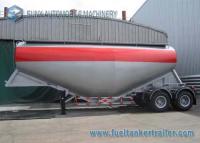 China 2 Axis V Shape 30m3 Cement Powder Trailer Container Semi Trailer for sale