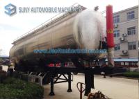 China Two Axle 45m3 Tipping Dry Bulk Tank Trailer Food Grade Flour Tanker Semi Trailer for sale