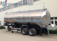 China Two Axle 45m3 Tipping Dry Bulk Tank Trailer Food Grade Flour Tanker Semi Trailer for sale