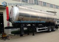 China Two Axle 45m3 Tipping Dry Bulk Tank Trailer Food Grade Flour Tanker Semi Trailer for sale