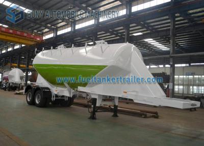 China Conoid Shaped 30m3 Dry Bulk Tanker Trailer , Cement tanker Tandem Semi Trailer for sale