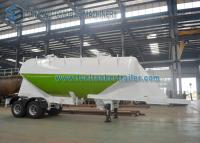 China Conoid Shaped 30m3 Dry Bulk Tanker Trailer , Cement tanker Tandem Semi Trailer for sale