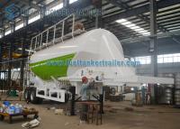 China Conoid Shaped 30m3 Dry Bulk Tanker Trailer , Cement tanker Tandem Semi Trailer for sale