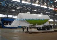 China Conoid Shaped 30m3 Dry Bulk Tanker Trailer , Cement tanker Tandem Semi Trailer for sale