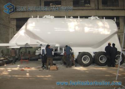 China SS 304 / AL5083 35M3 Conoid Dry Bulk Tanker Trailer with WABCO ABS Braking system for sale