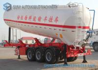 China Aluminum Alloy 5083 Tri-Axles Semi Dry Bulk Tank Trailer With Cylinder shaped for sale