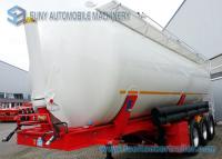 China Big 60m3 3 Axles Dry Bulk Tanker Trailer Aluminum Tanker 13160*2600*4000mm for sale
