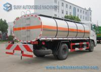 China Dong Feng Gasoline / Light Diesel 13m3 Stainless Steel Fuel Tank Truck 4x2 for sale