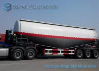 China Mild steel Q345 / Aluminum 50M3 3 Axle Cement Power Dry Bulk Tank Trailer for sale