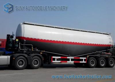 China Mild steel Q345 / Aluminum 50M3 3 Axle Cement Power Dry Bulk Tank Trailer for sale