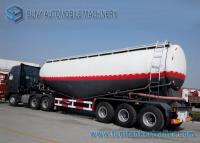 China Mild steel Q345 / Aluminum 50M3 3 Axle Cement Power Dry Bulk Tank Trailer for sale