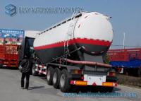 China Mild steel Q345 / Aluminum 50M3 3 Axle Cement Power Dry Bulk Tank Trailer for sale
