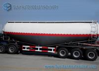 China Mild steel Q345 / Aluminum 50M3 3 Axle Cement Power Dry Bulk Tank Trailer for sale