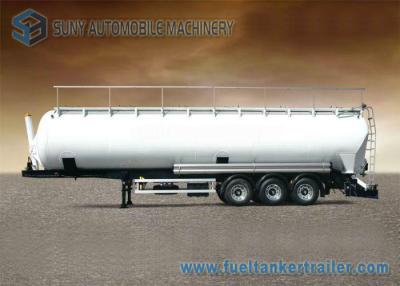 China 90m3 3 Axle Aluminum Flour Dry Bulk Tanker Trailer With Hydraulic Tipping Tanker for sale
