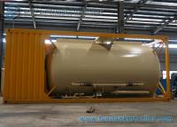 China Professional Horizontal Cement Tank Container 20FT Dry Bulk Tanker GB/T16563-1996 for sale