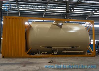 China Professional Horizontal Cement Tank Container 20FT Dry Bulk Tanker GB/T16563-1996 for sale