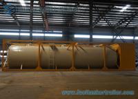 China Horizontal 45m3 Cement Dry Bulk Tanker Trailer 40 Foot Container for sale