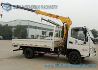 China FOTON Diesel 2 Ton 4x2 Flatbed Truck With Crane 4J287C Engine for sale