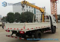 China FOTON Diesel 2 Ton 4x2 Flatbed Truck With Crane 4J287C Engine for sale