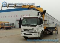 China 8000KG Foton Knuckle Boom Crane Mounted Truck 4 X 2 YC4E140-33 Engine for sale