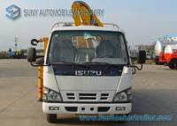 China 4 X 2 Isuzu 3000KG Diesel Crane Mounted Truck With Knuckle Boom for sale