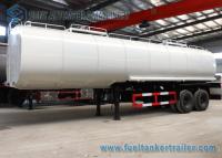 China Mild Steel Q345 Dual Axle Trapezoid Asphalt Tank Trailer 30000L for sale
