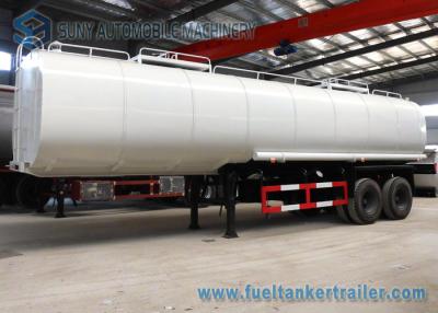 China Mild Steel Q345 Dual Axle Trapezoid Asphalt Tank Trailer 30000L for sale