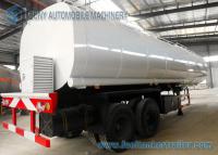 China Mild Steel Q345 Dual Axle Trapezoid Asphalt Tank Trailer 30000L for sale