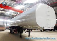 China Mild Steel Q345 Dual Axle Trapezoid Asphalt Tank Trailer 30000L for sale