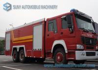 China HOWO 15000L 6X4 3 Axle Fire Fighting Trucks ZZ5347V4647D1 Chassis for sale