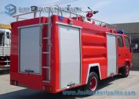 China Water Tank / Dry Powder Fire Fight Truck With Double Row / Air Braking for sale