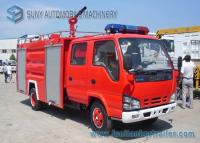 China Water Tank / Dry Powder Fire Fight Truck With Double Row / Air Braking for sale