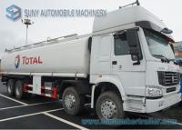 China Howo 8x4 Sinotruk Fuel Chemical Tanker Truck , 310HP Carbon Steel Tanker Truck for sale