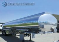 China 3 Axle 42000L Lightweight Aluminum Alloy Semi Tanker Trailers for sale