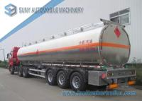 China Mechanical / Pneumatic Loading Tri-Axle FUWA Oil Tank Trailer 50000L for sale