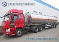 China Mechanical / Pneumatic Loading Tri-Axle FUWA Oil Tank Trailer 50000L for sale