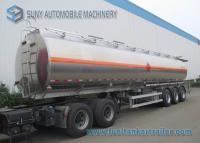 China Mechanical / Pneumatic Loading Tri-Axle FUWA Oil Tank Trailer 50000L for sale