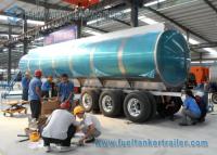 China Mechanical / Pneumatic Loading Tri-Axle FUWA Oil Tank Trailer 50000L for sale