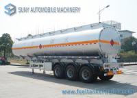 China Stainless Steel Tri-axle Oil Tank Trailer 40000L 12000*2500*3650mm for sale